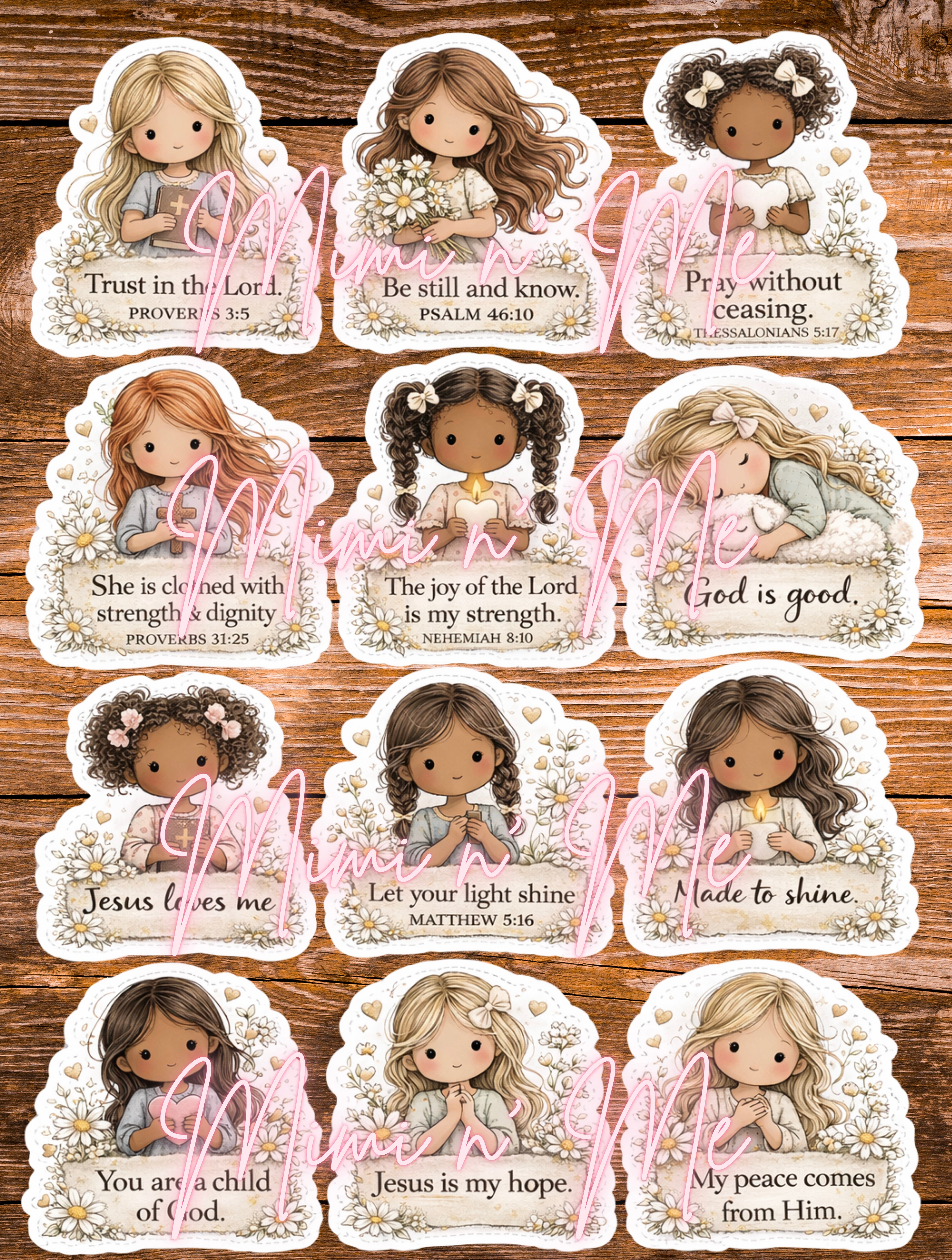 Sticker Set 12 pack #002 – Mimi n’ Me